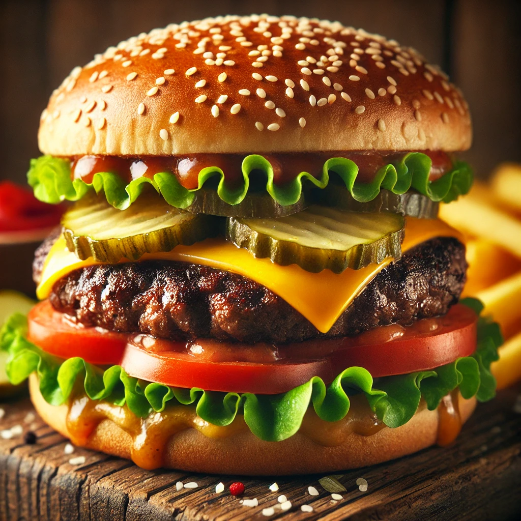Burger de vita cu cartofi - ApetEat
